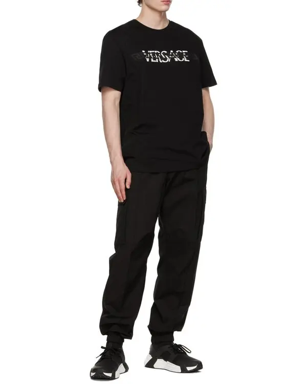Versace Logo-print Crew-neck T-shirt