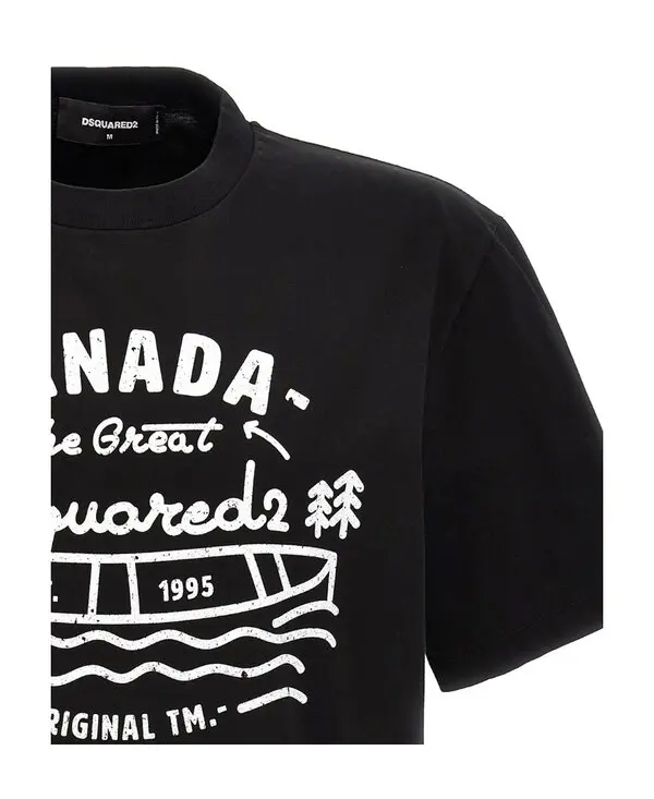 Dsquared2 Logo Printed Crewneck T-shirt