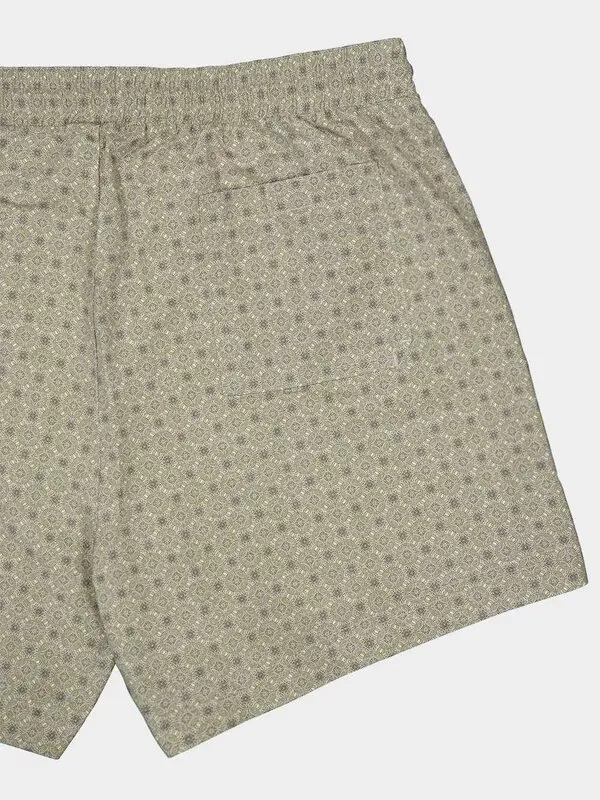 Brunello Cucinelli Geometric Print Swim Shorts