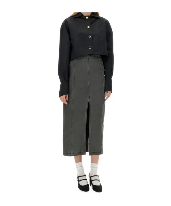 PATOU Cropped Button-up Jacket