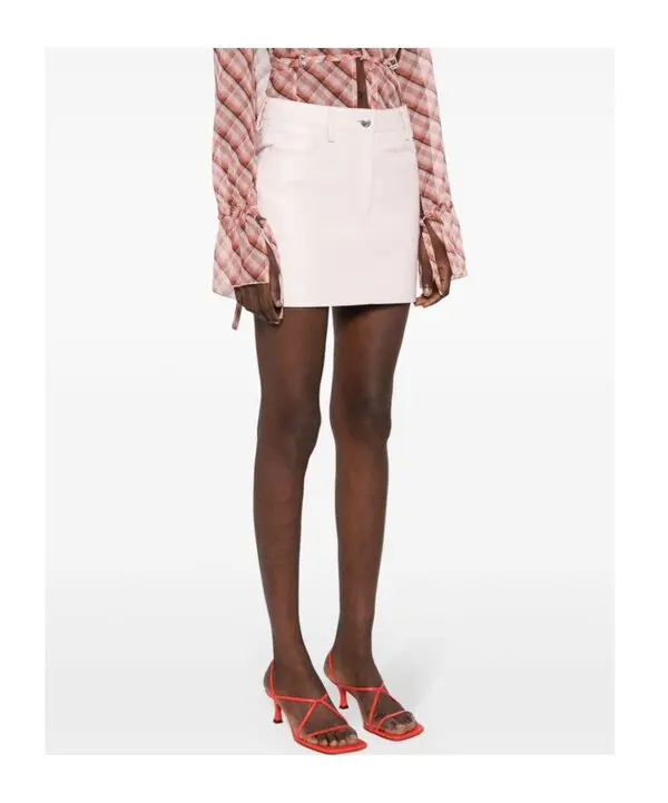 REMAIN BIRGER Leather Mini Skirt