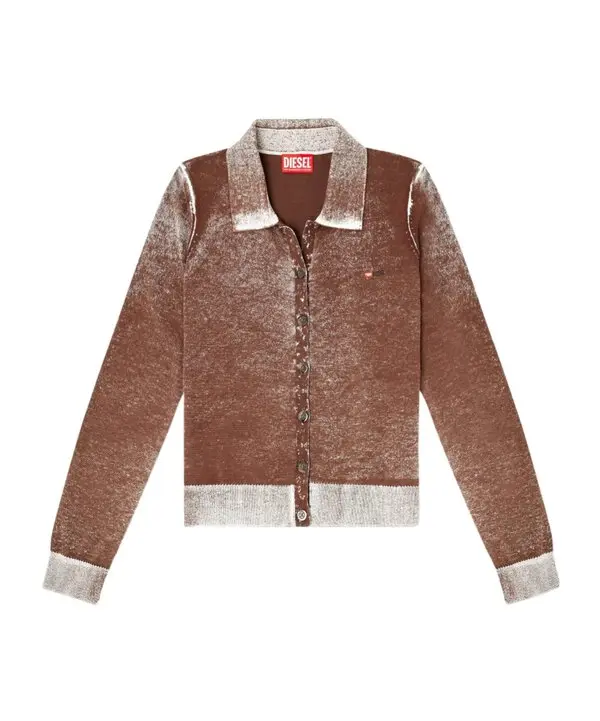 DIESEL® M-loren Reverse Printed Cardigan