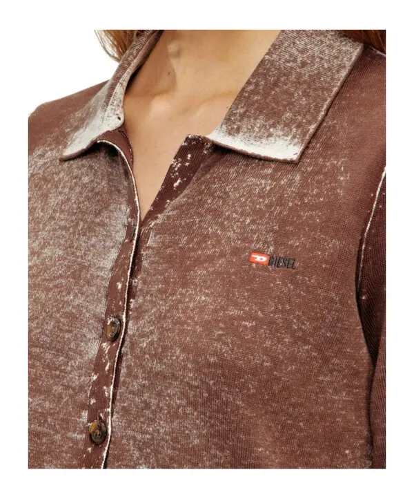 DIESEL® M-loren Reverse Printed Cardigan
