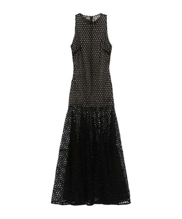 David Koma Sleeveless Round Neck A-line Dress