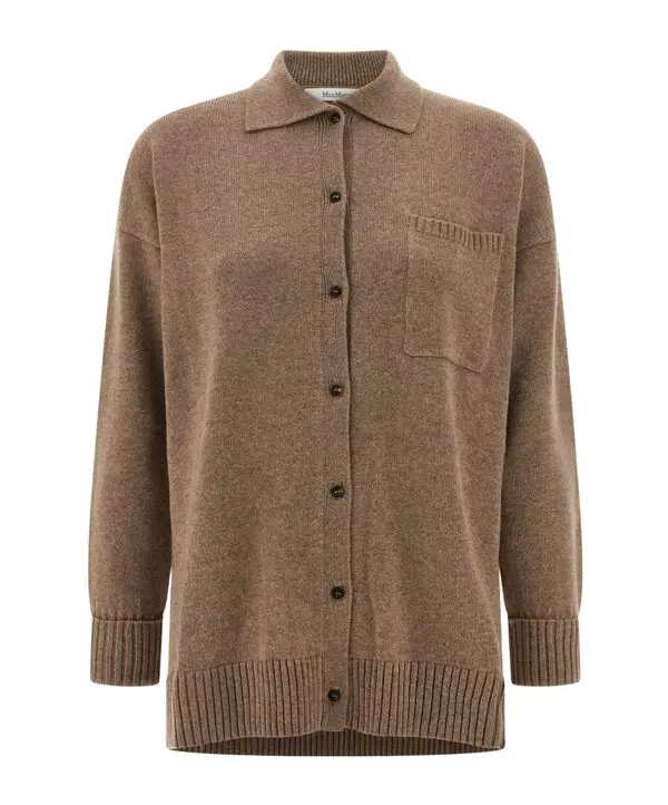 Max Mara Button-up Knitted Cardigan - Brown