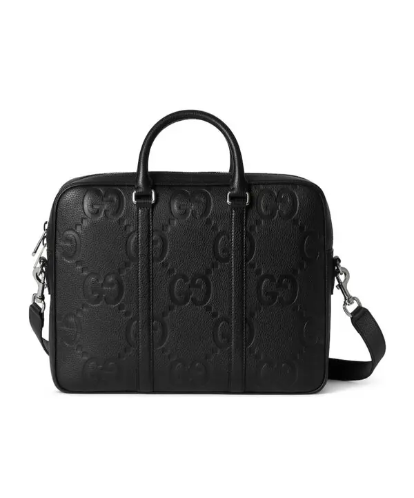 Gucci Jumbo Gg Briefcase - Black