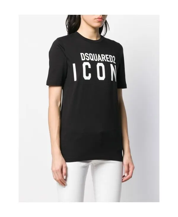 Dsquared2 Icon Logo Crewneck T-shirt - Black
