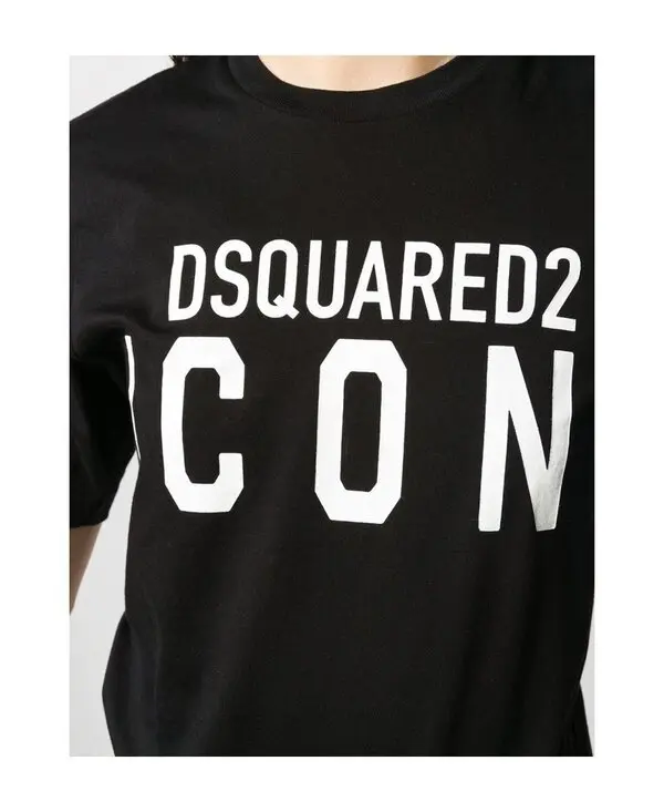 Dsquared2 Icon Logo Crewneck T-shirt - Black
