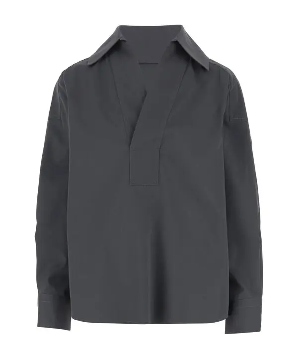 Bottega Veneta Contrast Stitched V-neck Shirt