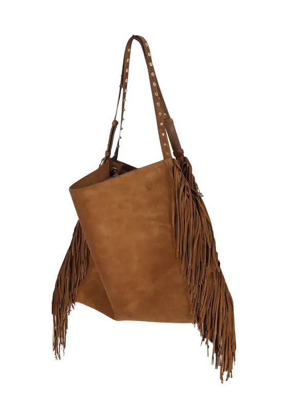 CHRISTIAN LOUBOUTIN Suede Fringe Detail Backpack