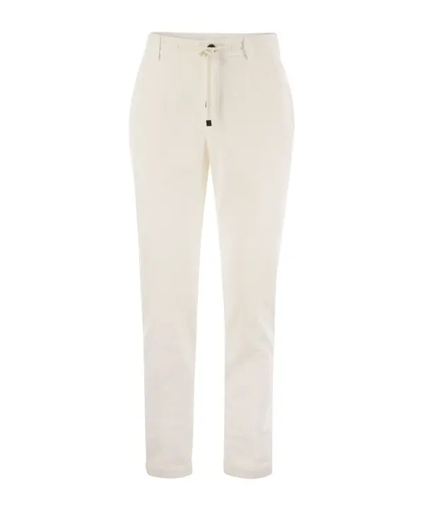 Peserico Drawstring Corduroy Trousers