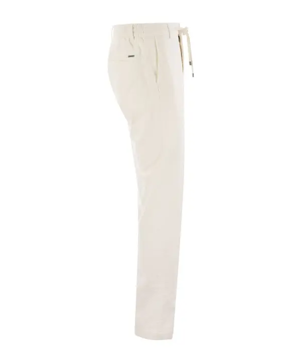Peserico Drawstring Corduroy Trousers