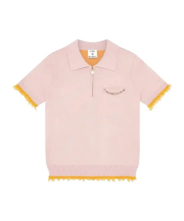 Casablanca Double Face Knitted Polo Shirt