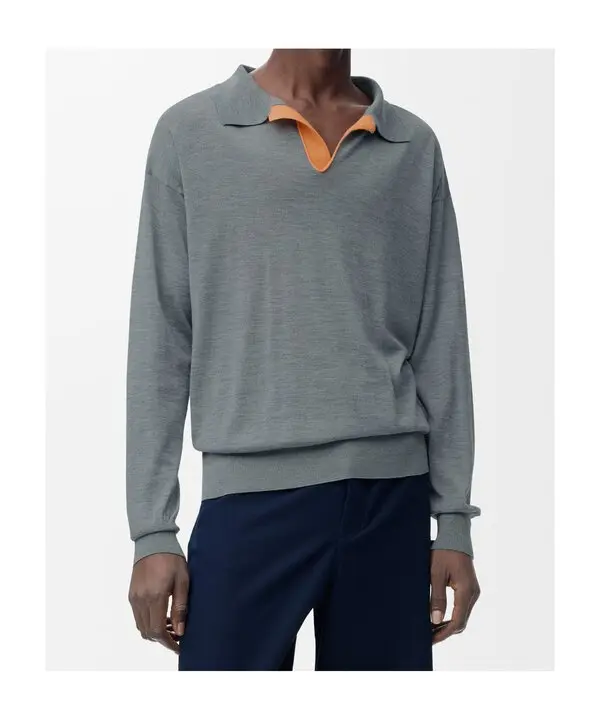 Loewe Wool Polo Sweater With Contrast Placket