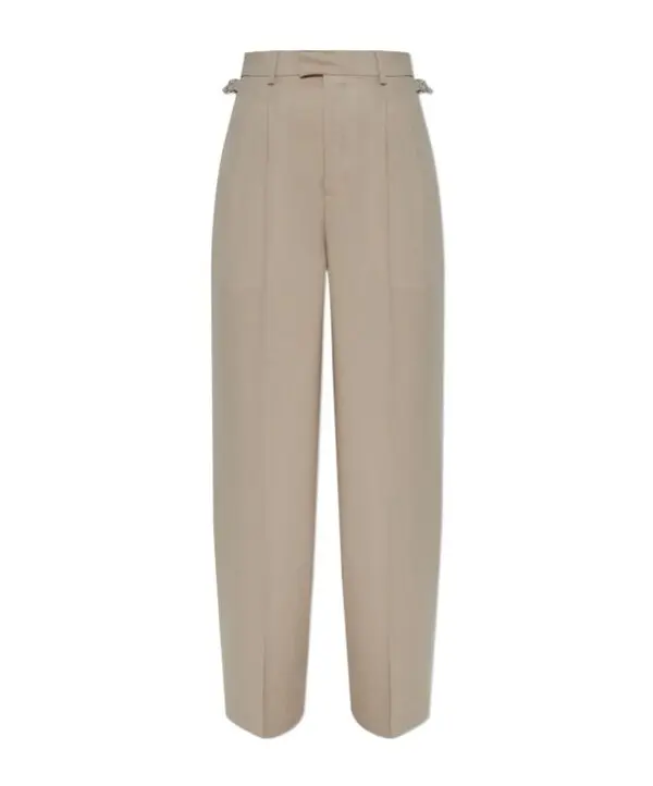 AMI Paris High-waist Pleated Trousers