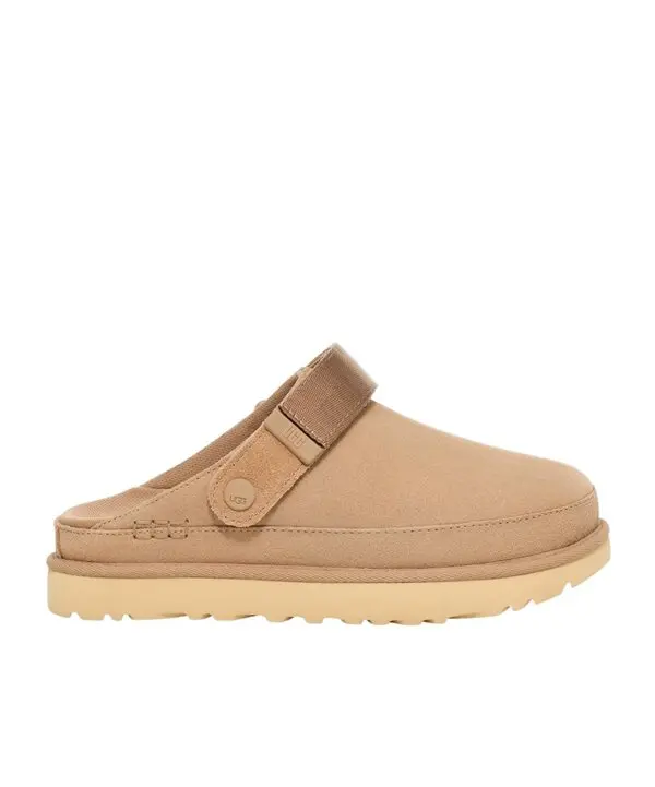 UGG Goldenstar Slip-on Clogs With Adjustable Heel Strap - Sand