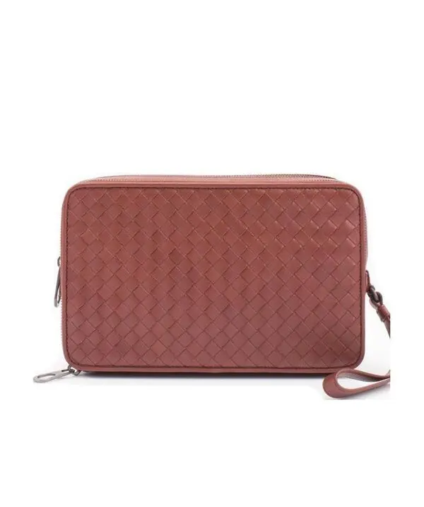 Bottega Veneta Knitted Clutch - Brown