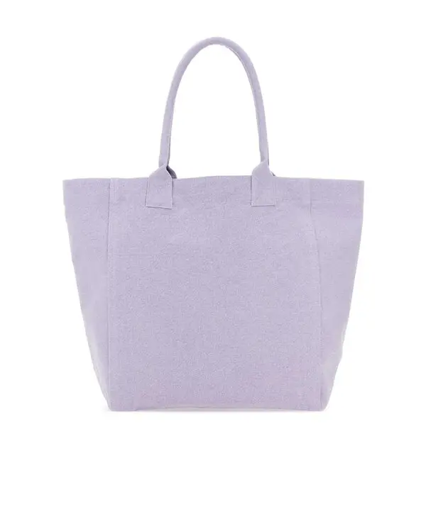 Isabel Marant Étoile Yenky Logo Embroidered Tote Bag - Lilac