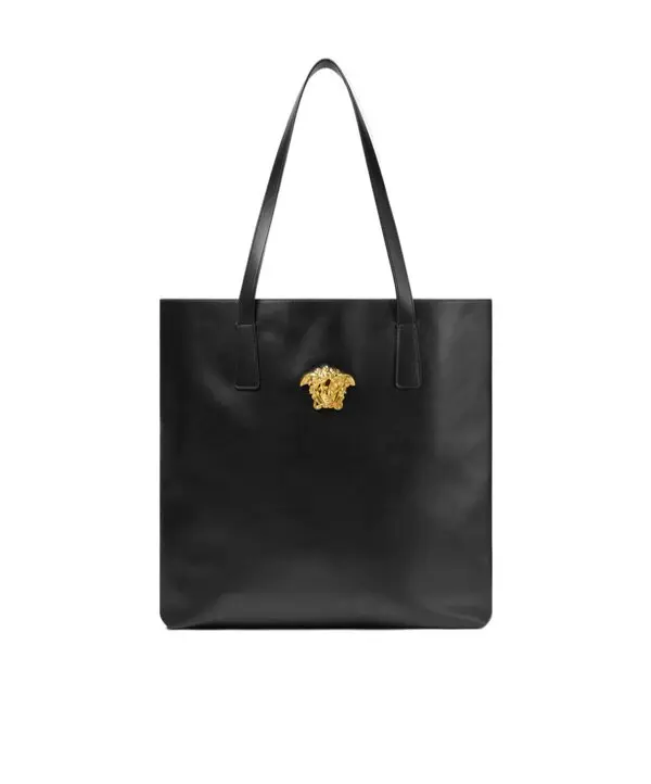 Versace La Medusa Top Handle Bag - Black/gold