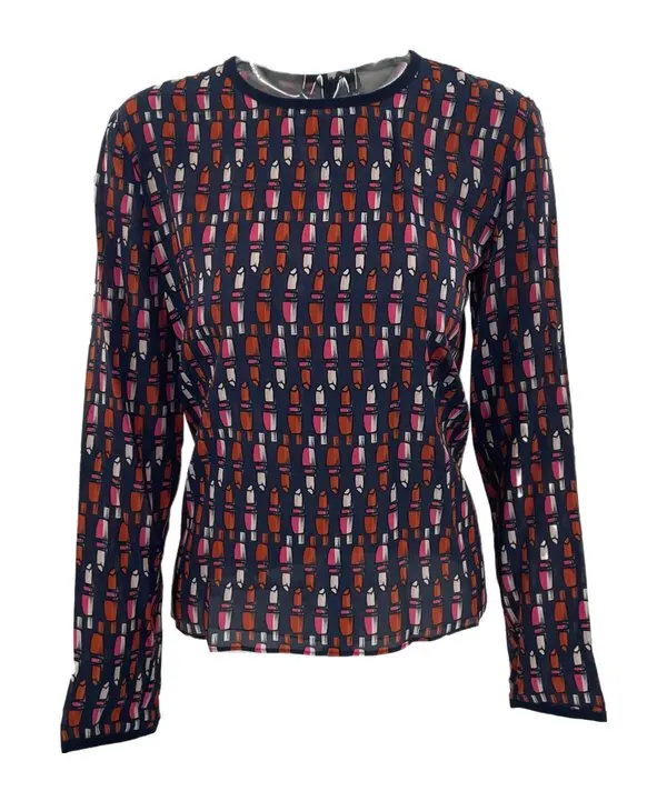 Sportmax Long Sleeve Patterned Sweater