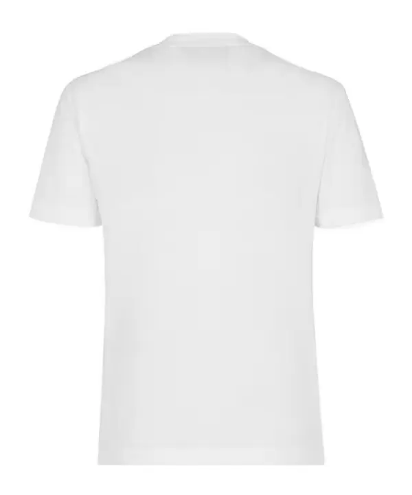 Fendi Logo Sequin Embellished Crewneck T-shirt - White