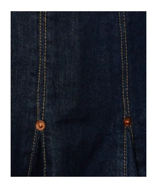 RE/DONE Denim Mini Skirt With Pleats