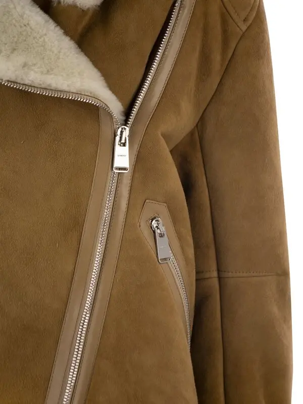 DONDUP Shearling Belted Jacket