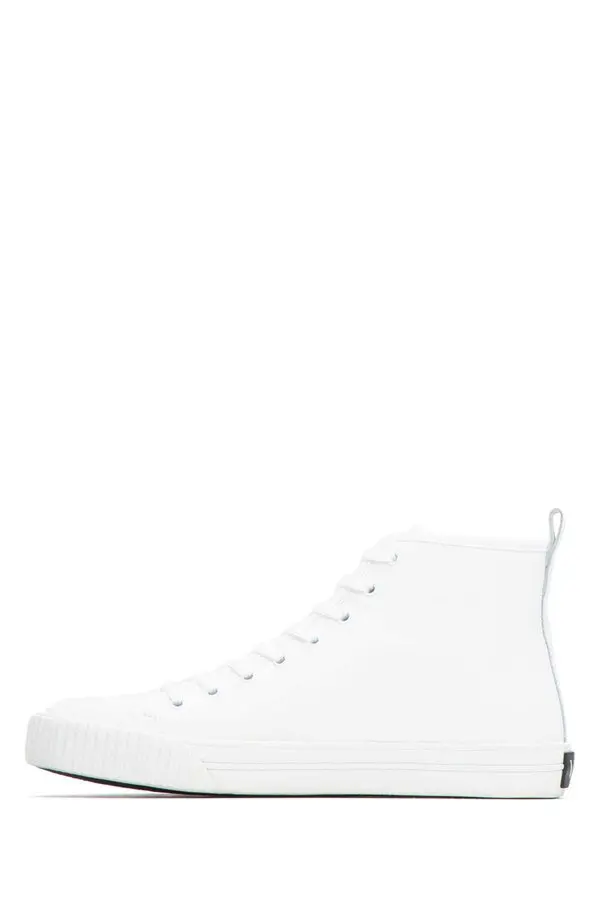 Valentino Garavani High-top Lace-up Sneakers With Vltn Logo