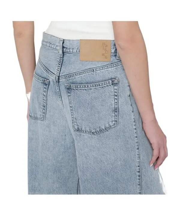 HAIKURE Wide-leg Jeans With Whiskering Effect - Gray