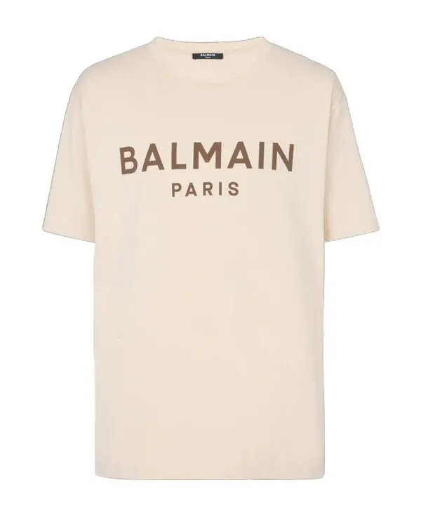 Balmain T-shirt With Paris Print - White