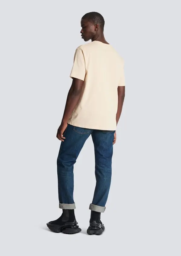 Balmain T-shirt With Paris Print - White