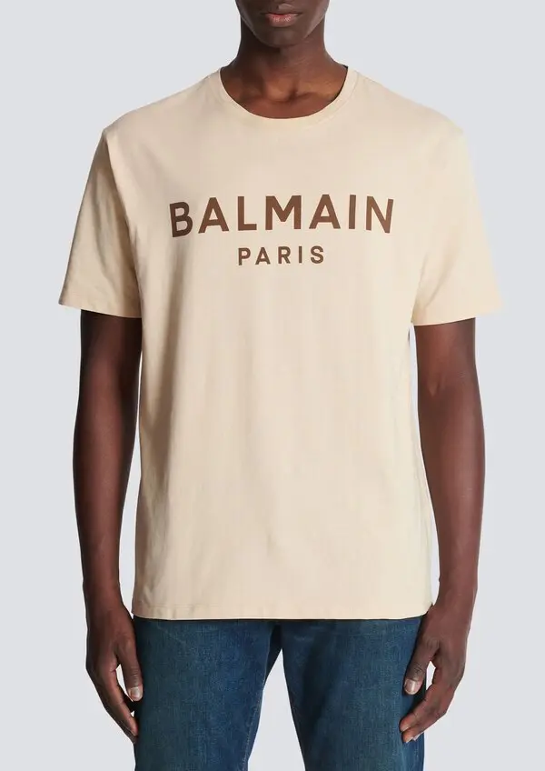 Balmain T-shirt With Paris Print - White
