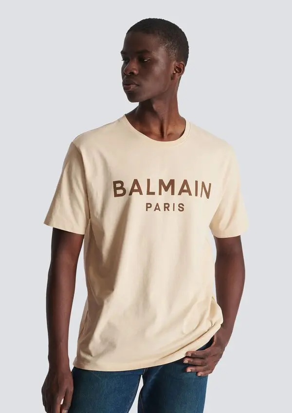 Balmain T-shirt With Paris Print - White