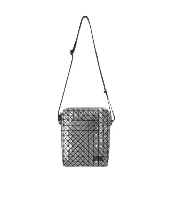 Issey Miyake Geometric Design Cross Body Bag - Gray