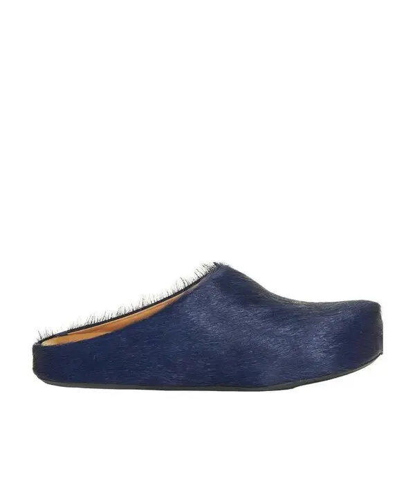Marni Fussbett Slip-on Flat Mules - Blue