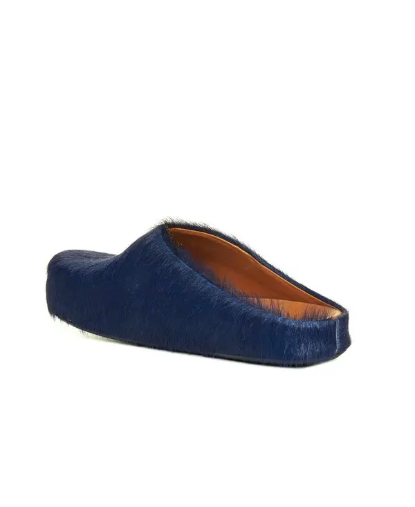 Marni Fussbett Slip-on Flat Mules - Blue