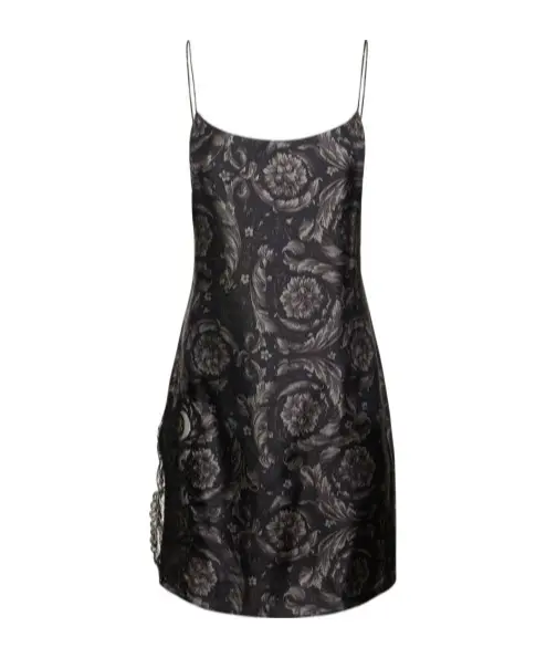 Versace Printed Suspender Dress