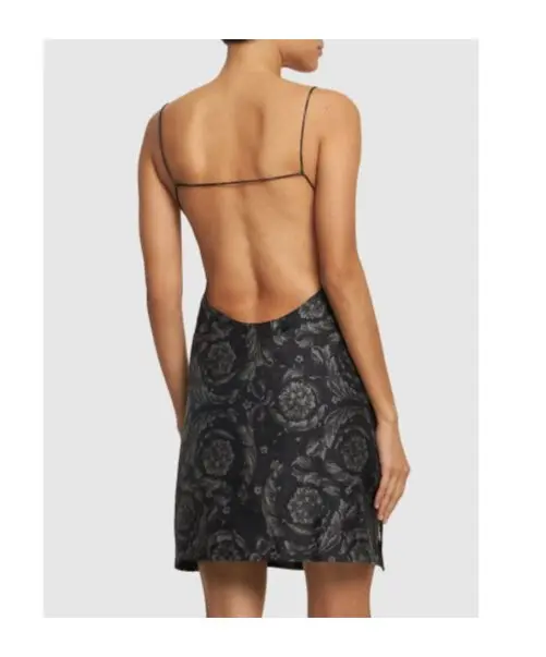 Versace Printed Suspender Dress