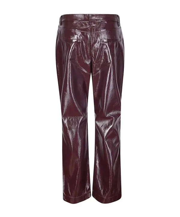 Baum Und Pferdgarten Niella Coated Straight Leg Pants - Black