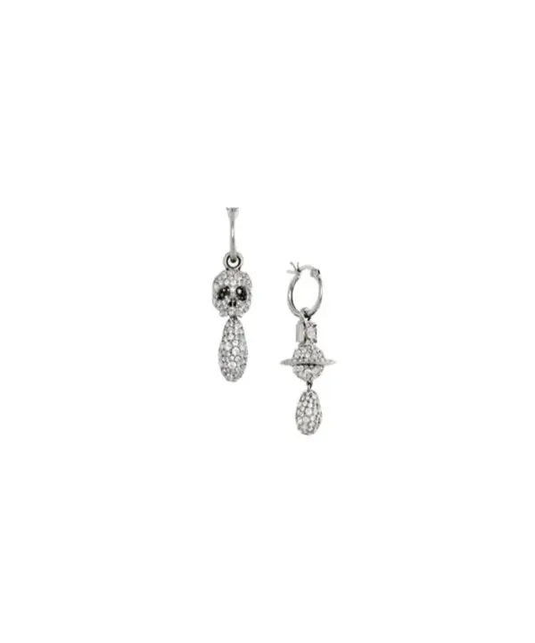 VIVIENNE WESTWOOD Circe Drop Earrings - Gray