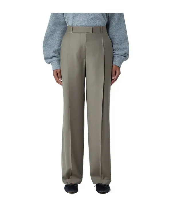 THE ROW Sorina Tailored High-rise Pants - Gray