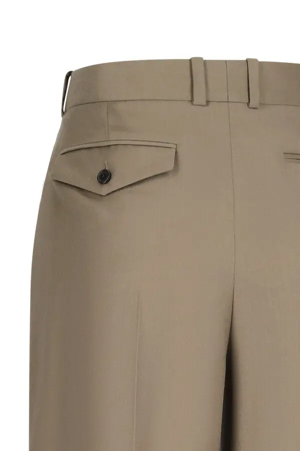 THE ROW Sorina Pleated Turn-up Pants