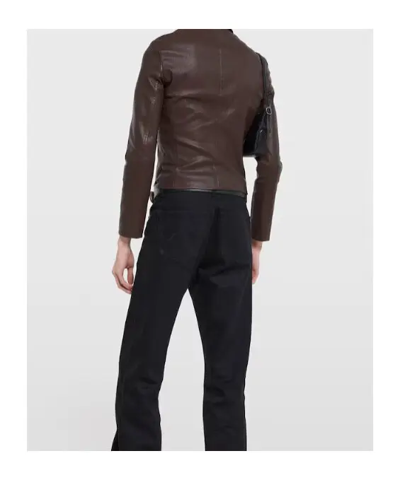 Gucci Washed Stretch Nappa Leather Jacket
