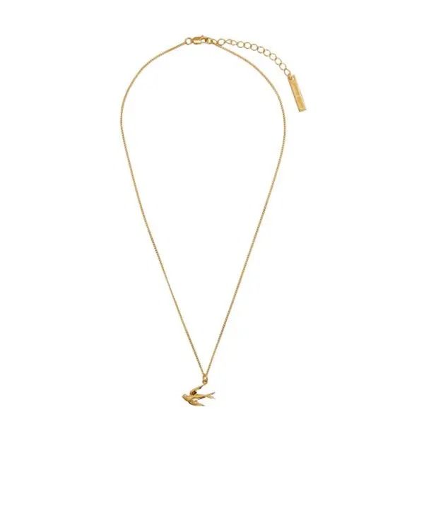 Alexander McQueen Feiyan Decorated With Fine Horse Title Cable Micro-standard Carved Necklace - Yellow