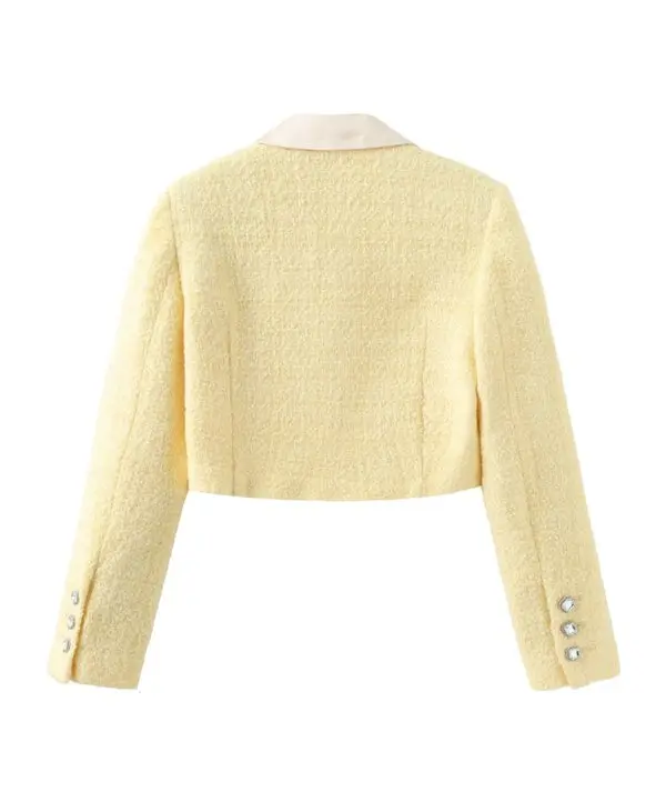 Marissa Chiara Long Sleeve Cropped Jacket