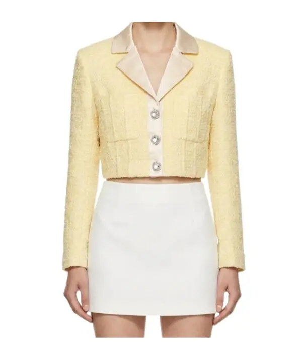 Marissa Chiara Long Sleeve Cropped Jacket