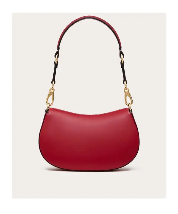 Valentino Garavani Vlogo Signature Foldover Small Shoulder Bag - Red