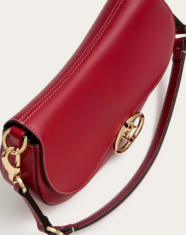 Valentino Garavani Vlogo Signature Foldover Small Shoulder Bag - Red