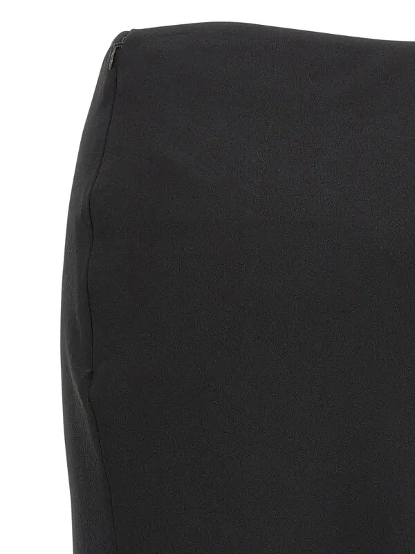 Alessandra Rich Pleated Maxi Skirt