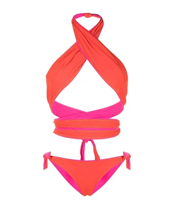 REINA OLGA Halterneck Bikini - Orange